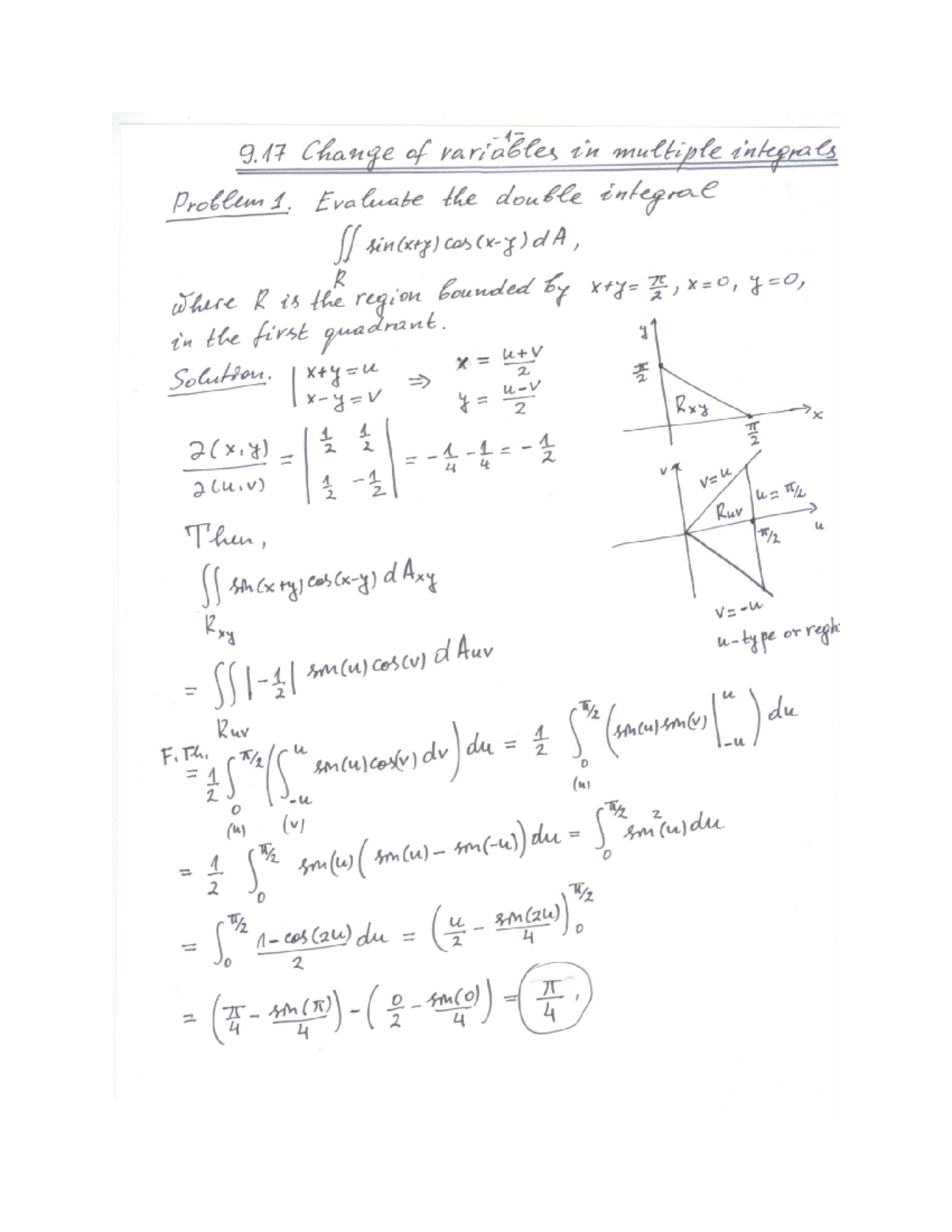 9 17 Change of the Variables in Multiple Integrals - ENGR 233 - Studocu