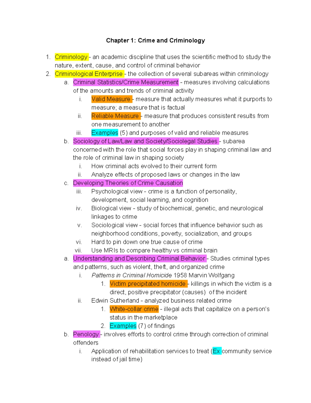Criminology Chapter 5 Trait Theory - Criminology Chapter 5 Trait Theory ...