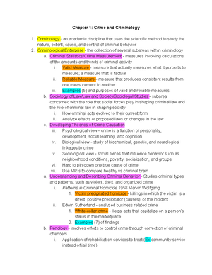 CJC 201 Chapter 14 - Teacher Dr. Watkins; Book: Criminology: Theories ...