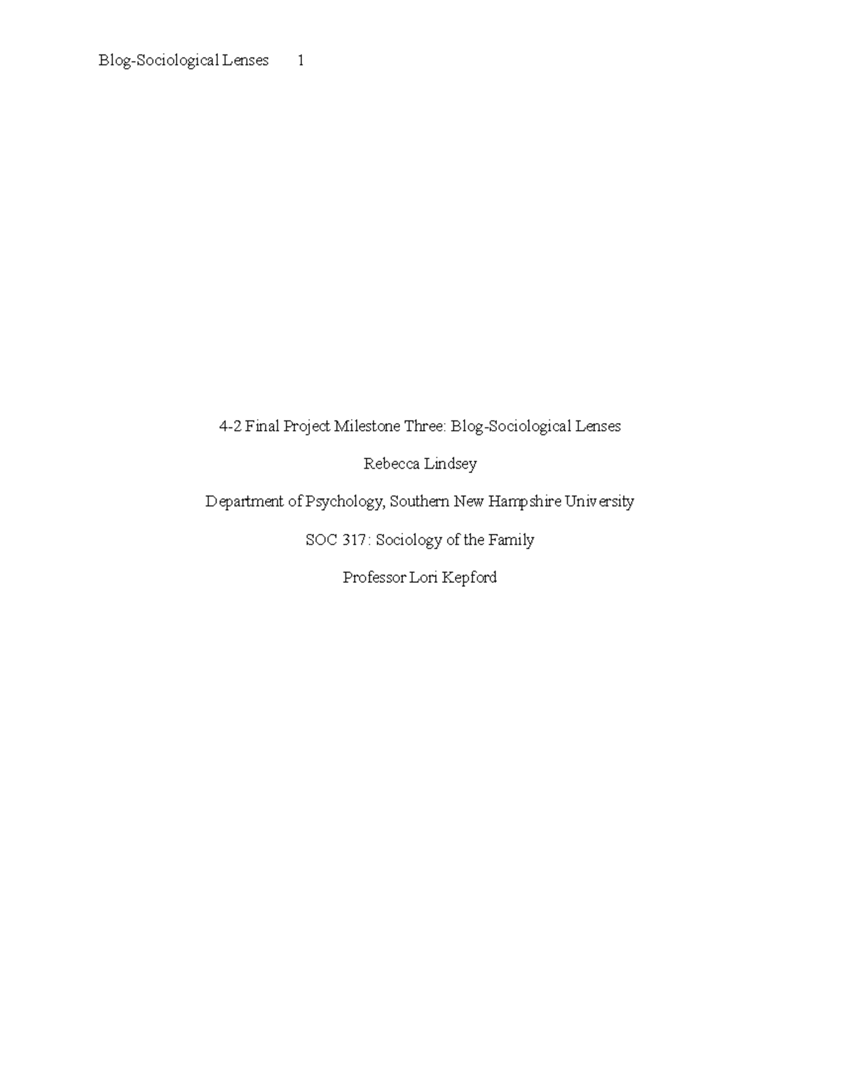 SOC 317 Final Project Milestone 3: Technology's Impact on Family ...