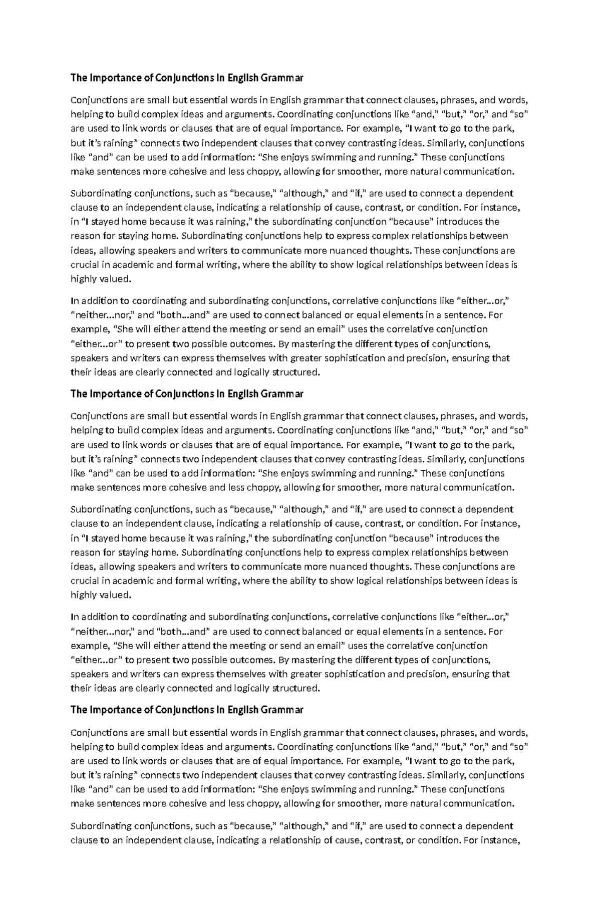 The Role of Conjunctions in English Grammar: Key Functions Explained ...