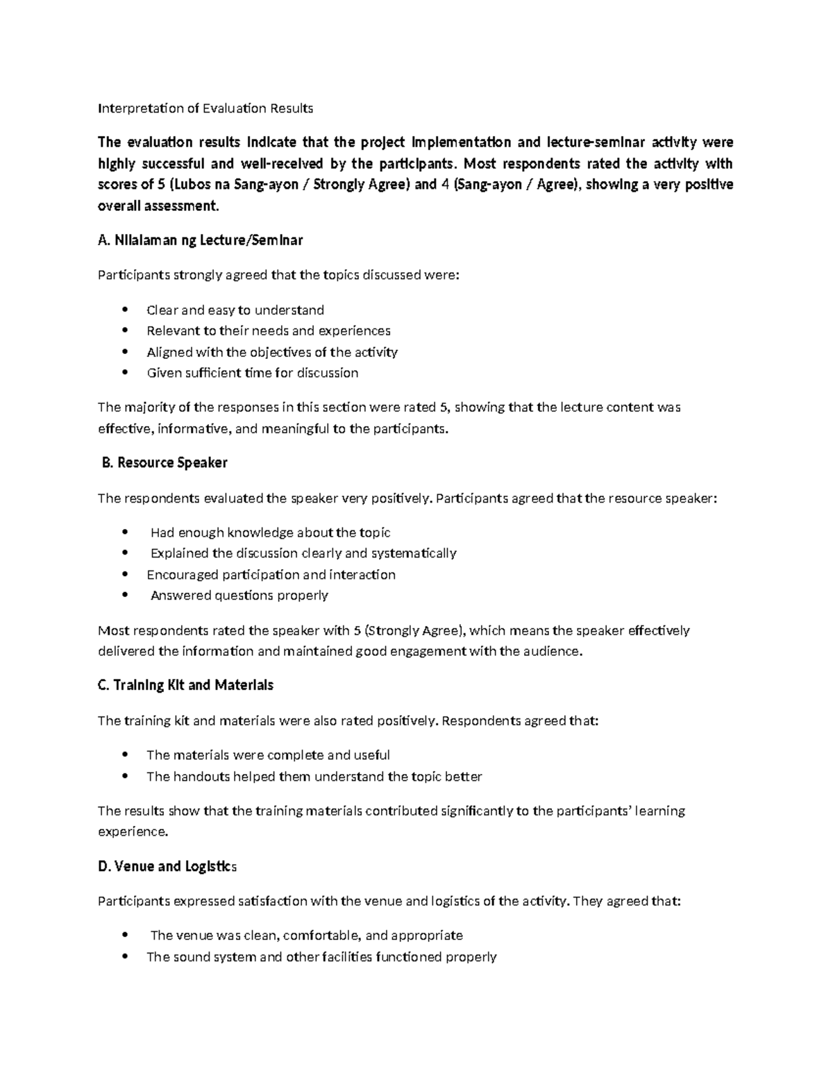 Evaluation Results Interpretation - RESEARCH 2 - Studocu