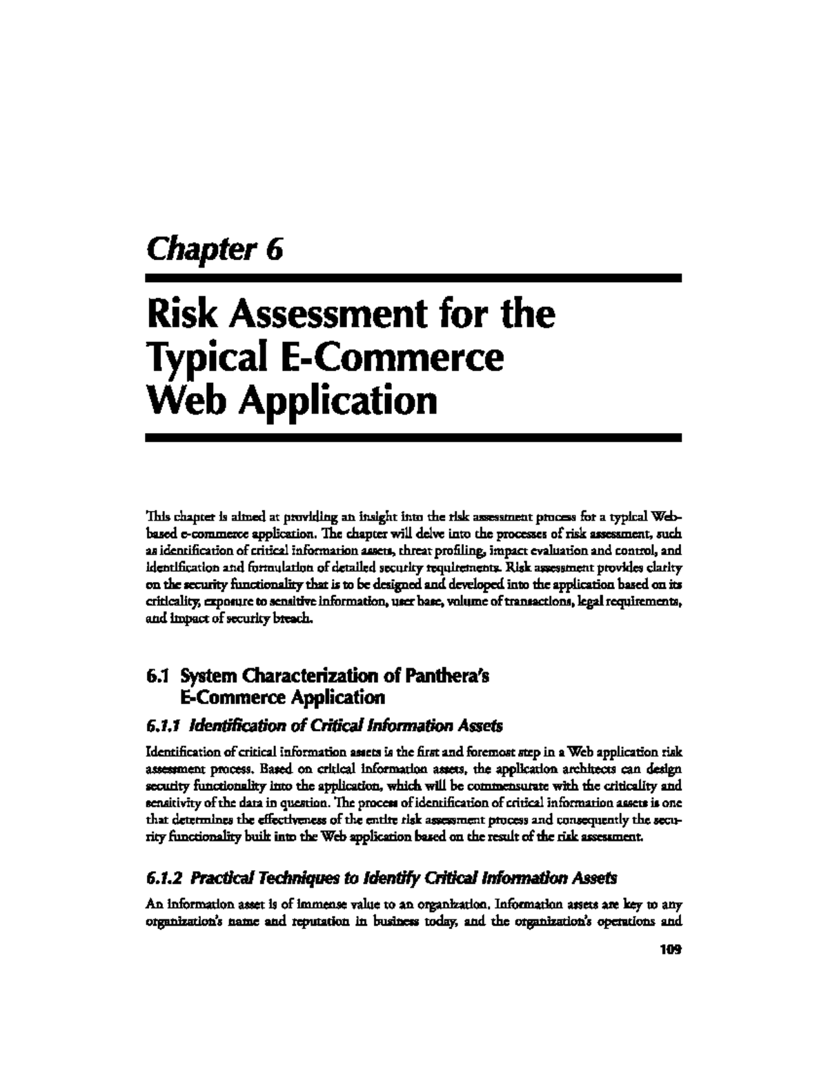 Chapter 6: Risk Assessment for Web Applications (Secure Java) - Studocu