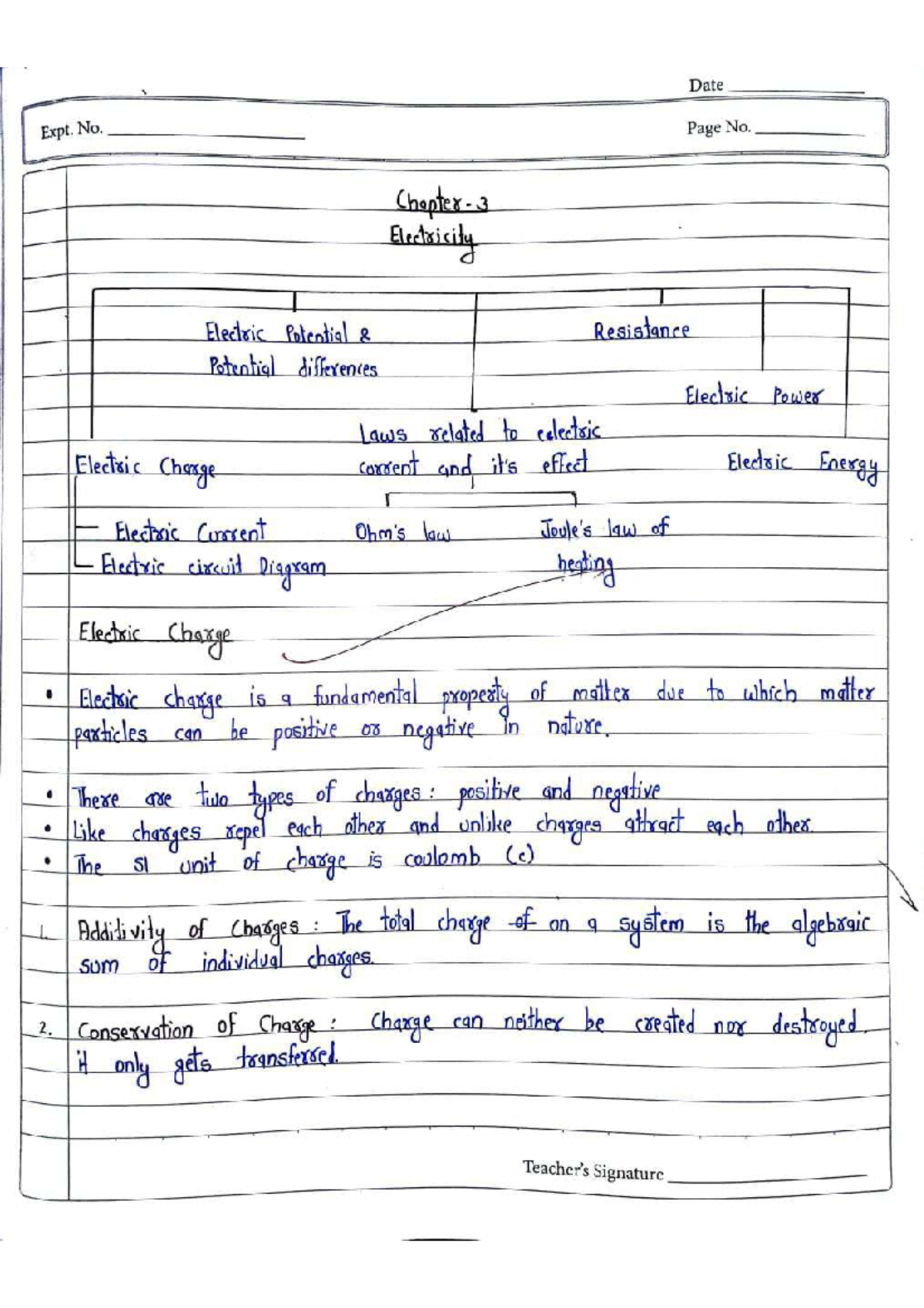 Electricity Concepts and Laws - PHYS 101 Lecture Notes - Studocu