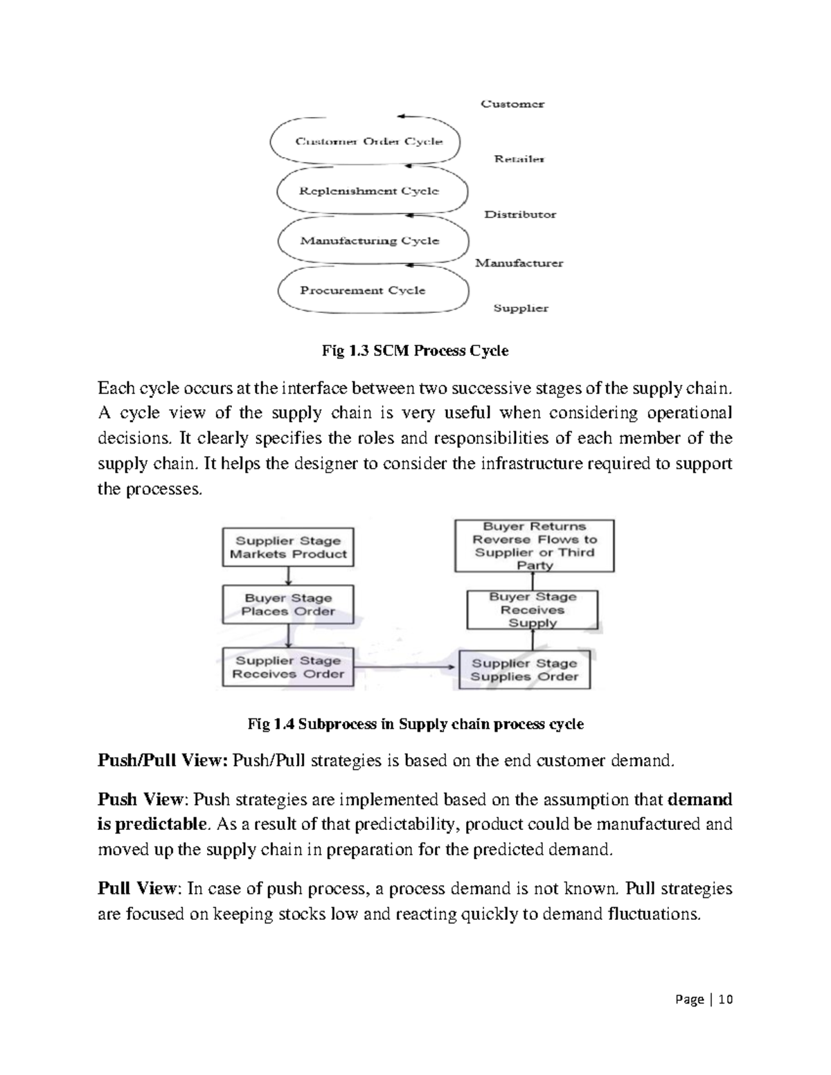 SCM UNIT 1-11-20 - Supply chain management - Fig 1 SCM Process Cycle Each cycle occurs at the ...