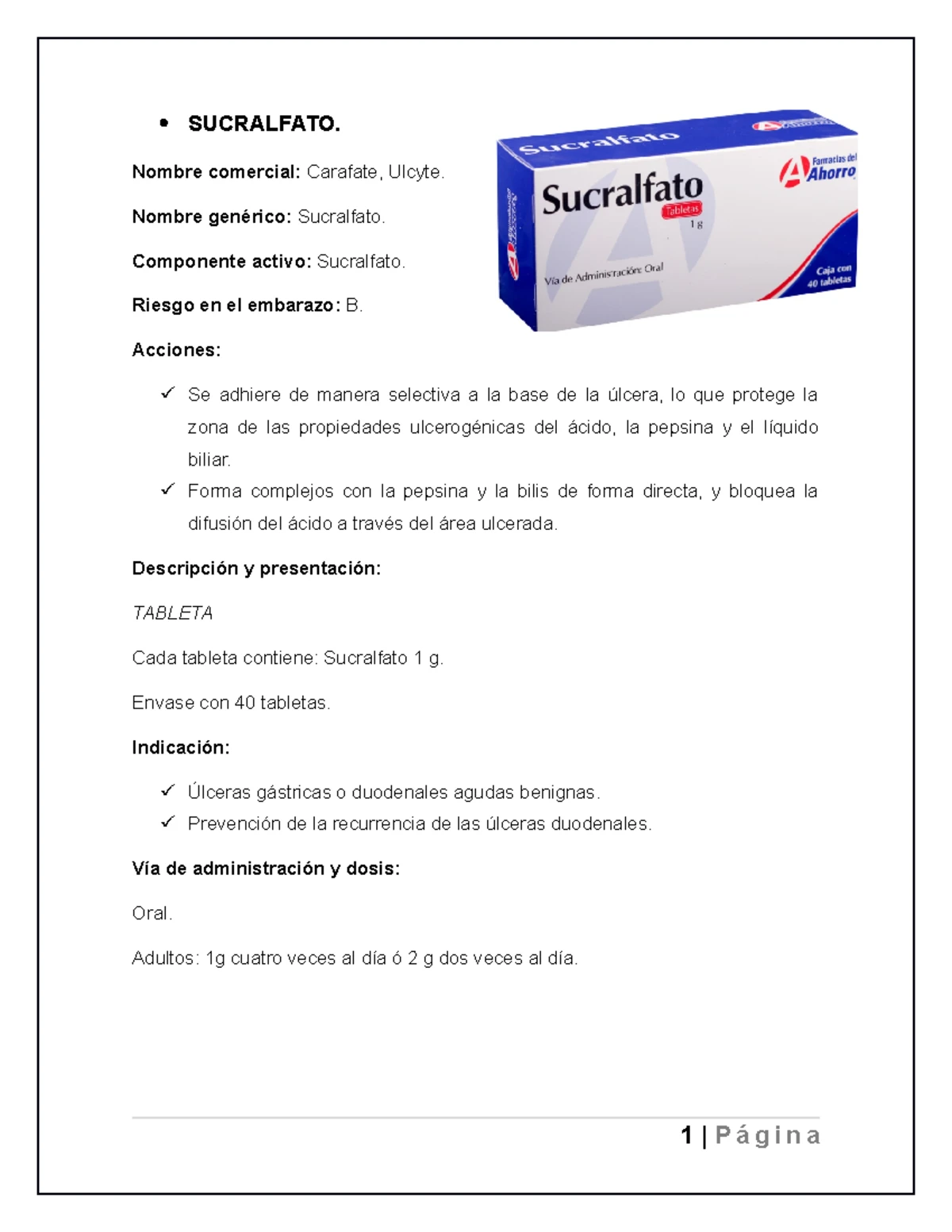 Perfiles farmacológicos (antituberculosos) - DOXICICLINA. Nombre ...