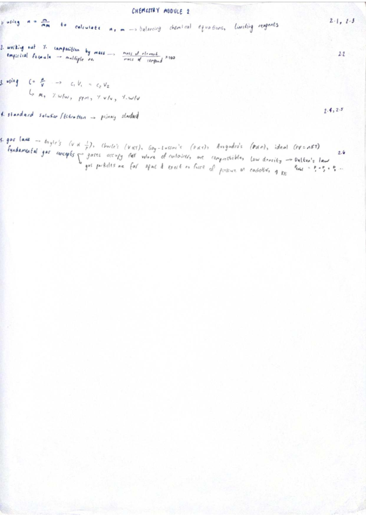 CHEM 2 - Cheat Sheet: Balancing Equations & Gas Laws - Studocu