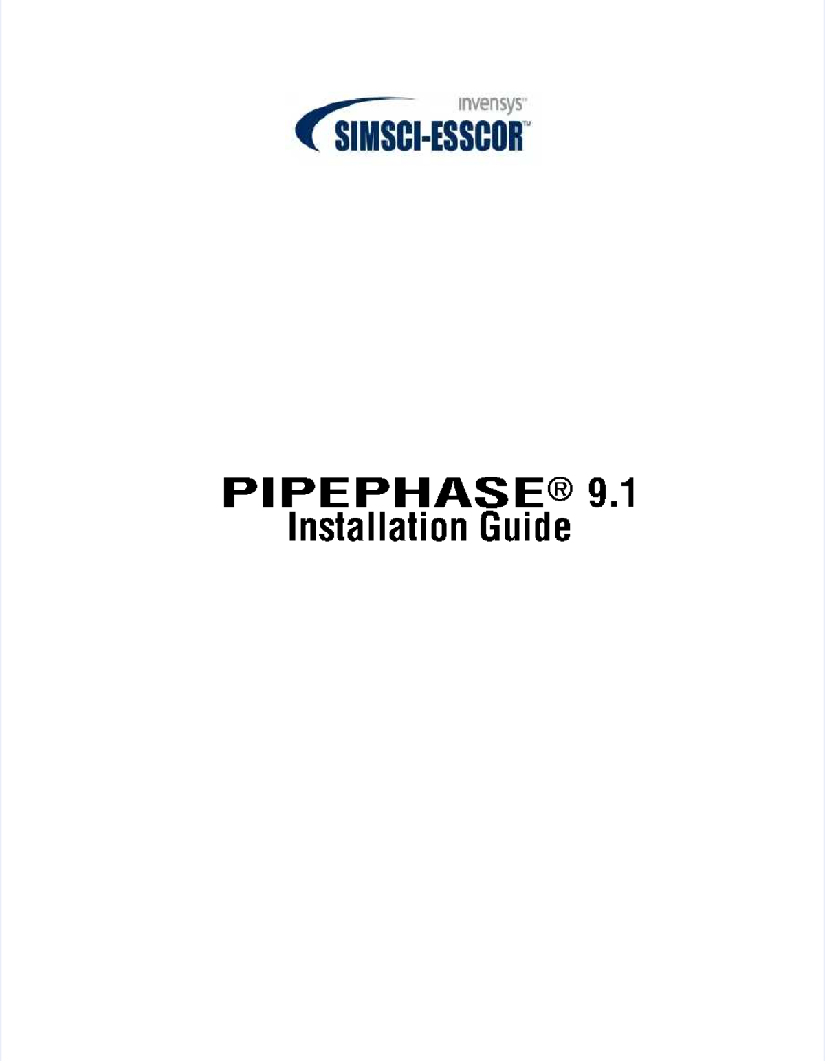 PIPEPHASE 9.1 Installation Guide and User Manual - Studocu