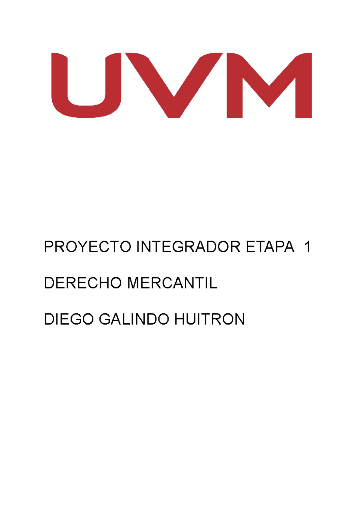 A2DGH - PROYECTO INTEGRADOR ETAPA 1 - derecho mercantil - PROYECTO INTEGRADOR ETAPA 1 DERECHO ...