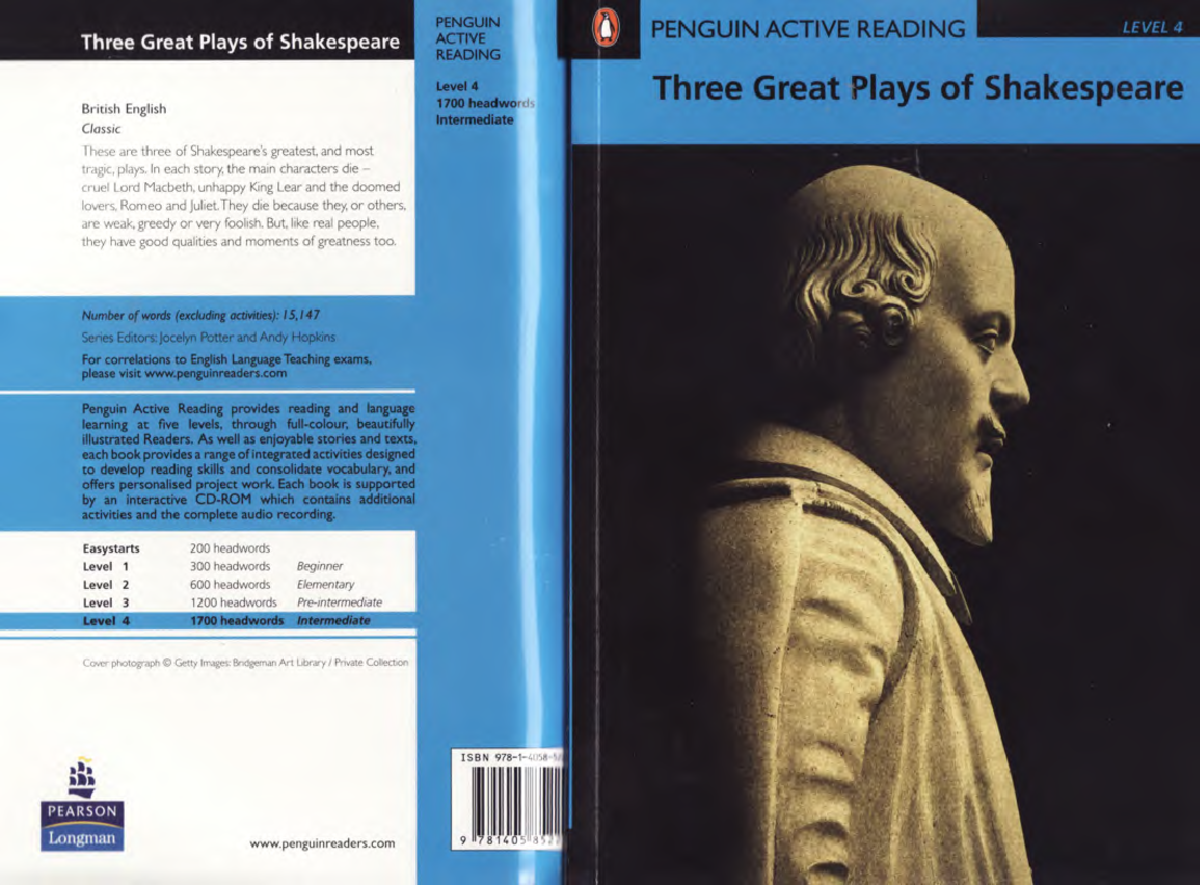 Three Great Plays of Shakespeare: Romeo and Juliet, Macbeth, King Lear ...