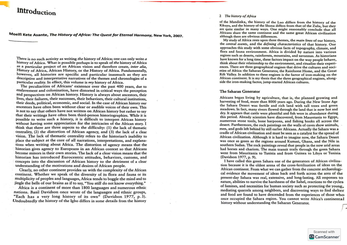History Theme 1 Notes: Exploring African Civilizations and Cultures ...