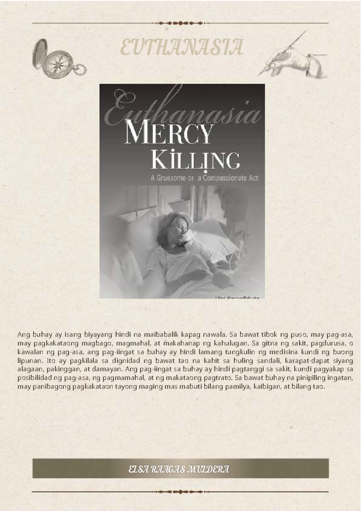 Euthanasia: Dignity and Compassion in Life's Final Moments (20260109 ...