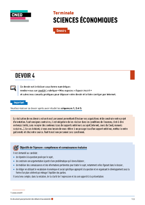 corrigé E6 devoir 1 - 209K61CTWB0116 CNED PRÉPARER E6 – BTS COMMUNICATION 1A 1 DEVOIR 01 Barème ...