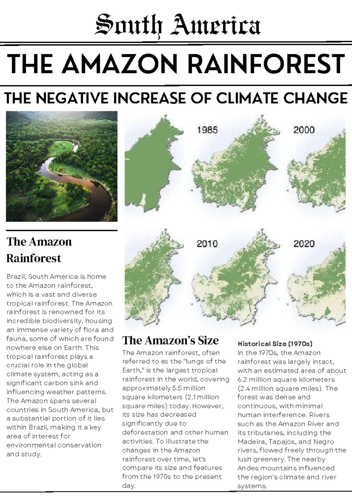 Geo 101: The Amazon Rainforest and Climate Change Impacts - Studocu