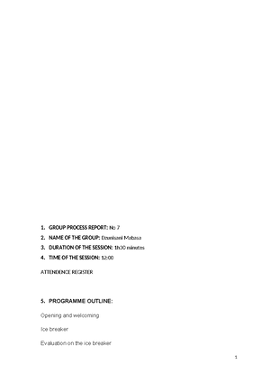 [Solved] Example structure of formulating a programme and project ...