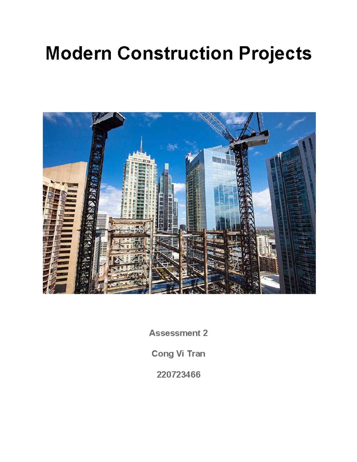 Modern Construction Projects Assessment 2: Nexus Café Case Study - Studocu