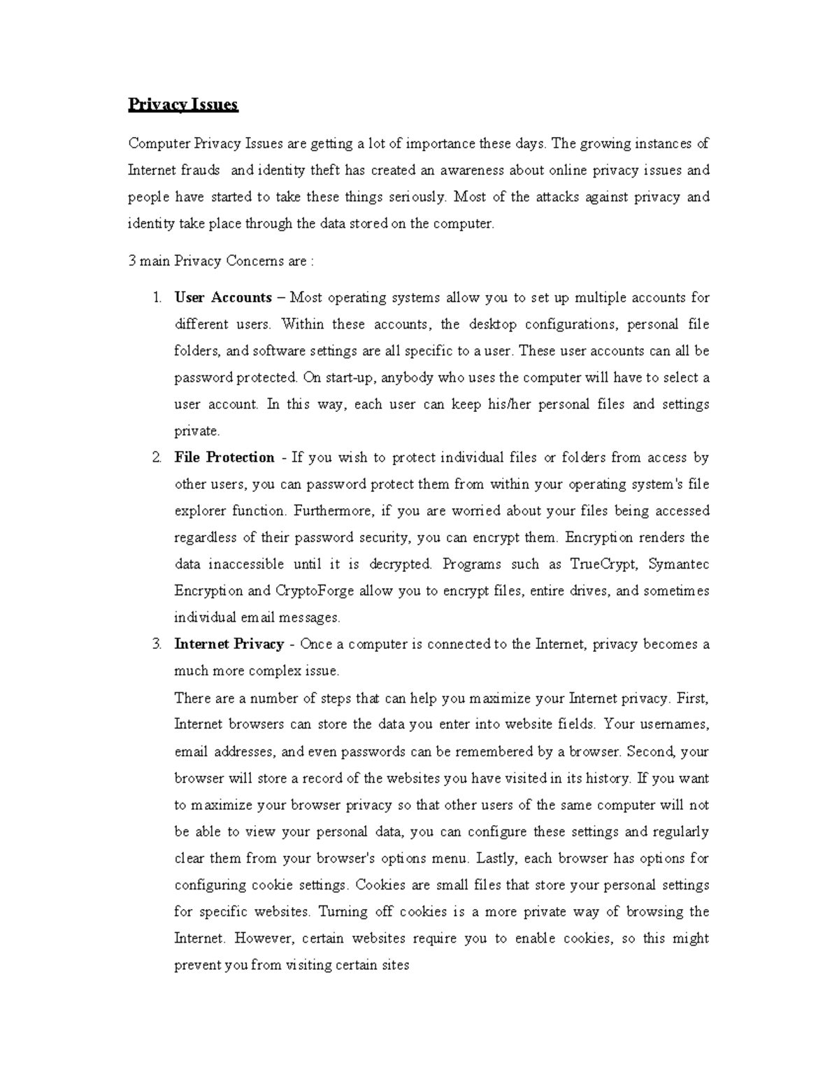 Privacy Issues and Cyber Laws Overview: Key Concepts and Implications ...