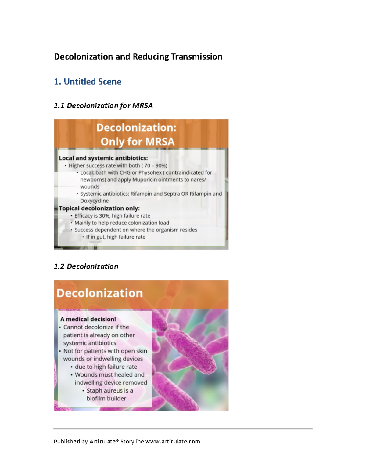 Decolonization and Reducing Transmission - Nur1 311 - Untitled Scene 1 ...
