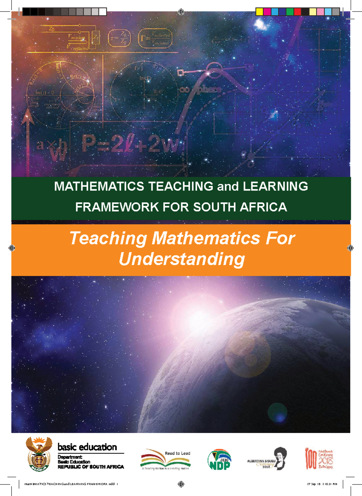 MATHEMATICS TEACHING AND LEARNING FRAMEWORK FOR SOUTH AFRICA: A Guide ...
