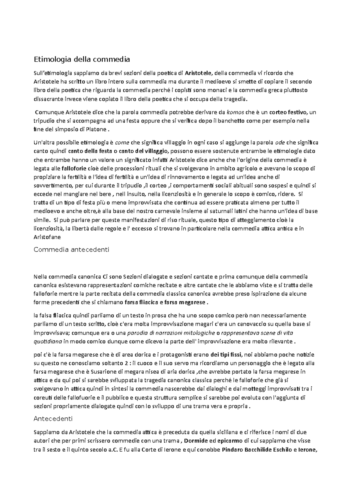 Caratteristiche e Personaggi della Commedia Greca: Approfondimenti ...