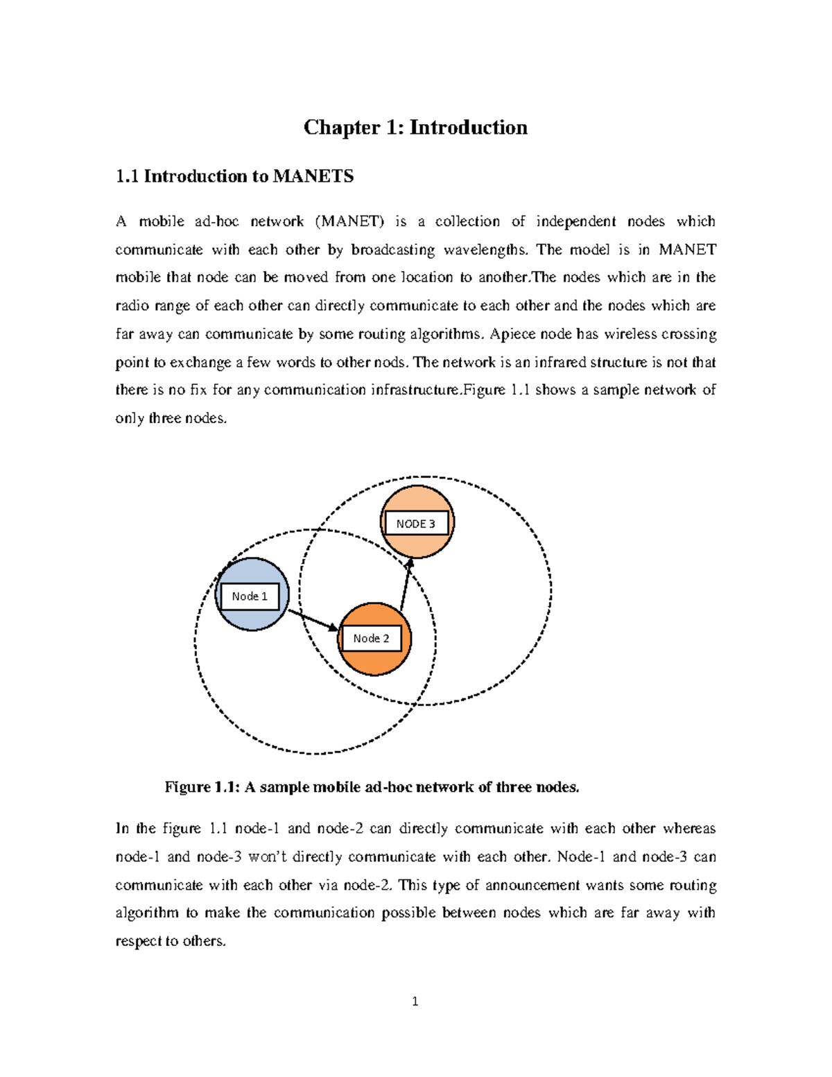 Chapter 1: Introduction to Mobile Ad Hoc Networks (MANETs) - Studocu