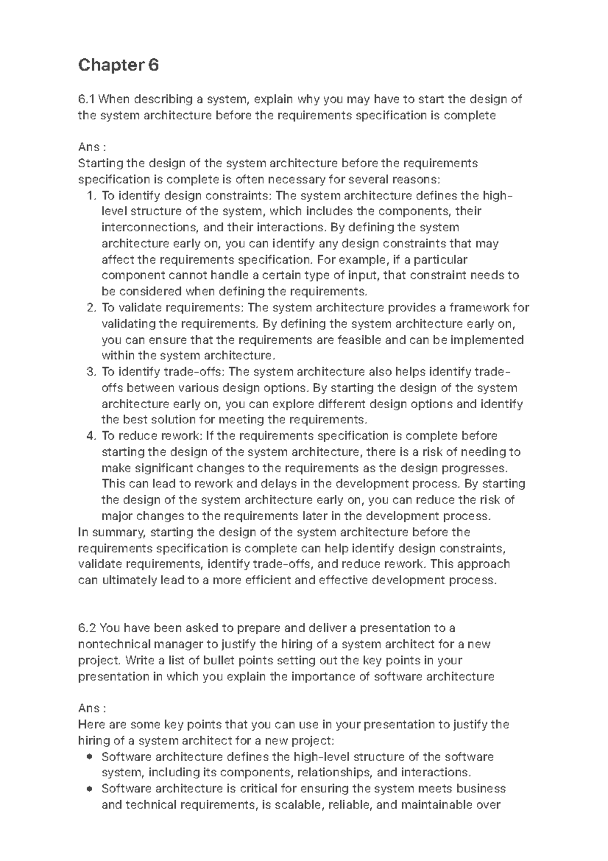 Chapter 6 - System Architecture Design Insights and Key Considerations ...