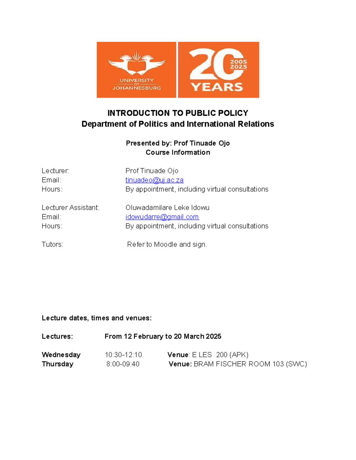 POLI 101: Introduction to Public Policy - Course Overview and Lectures ...