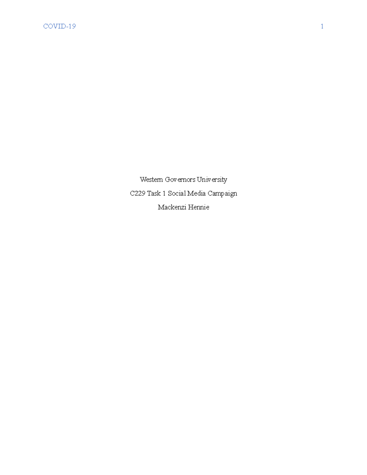 C229 Performance Assessment Community Health-Passed - Western Governors ...