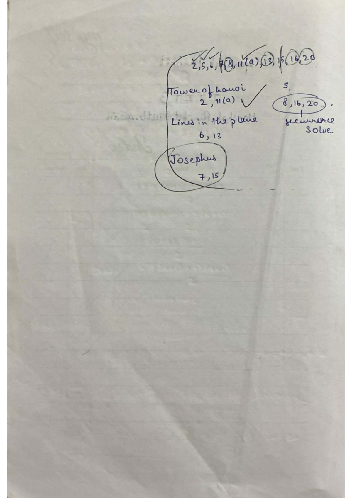 Concrete Mathematics HP Class Notes: Recurrences and Proofs - Studocu