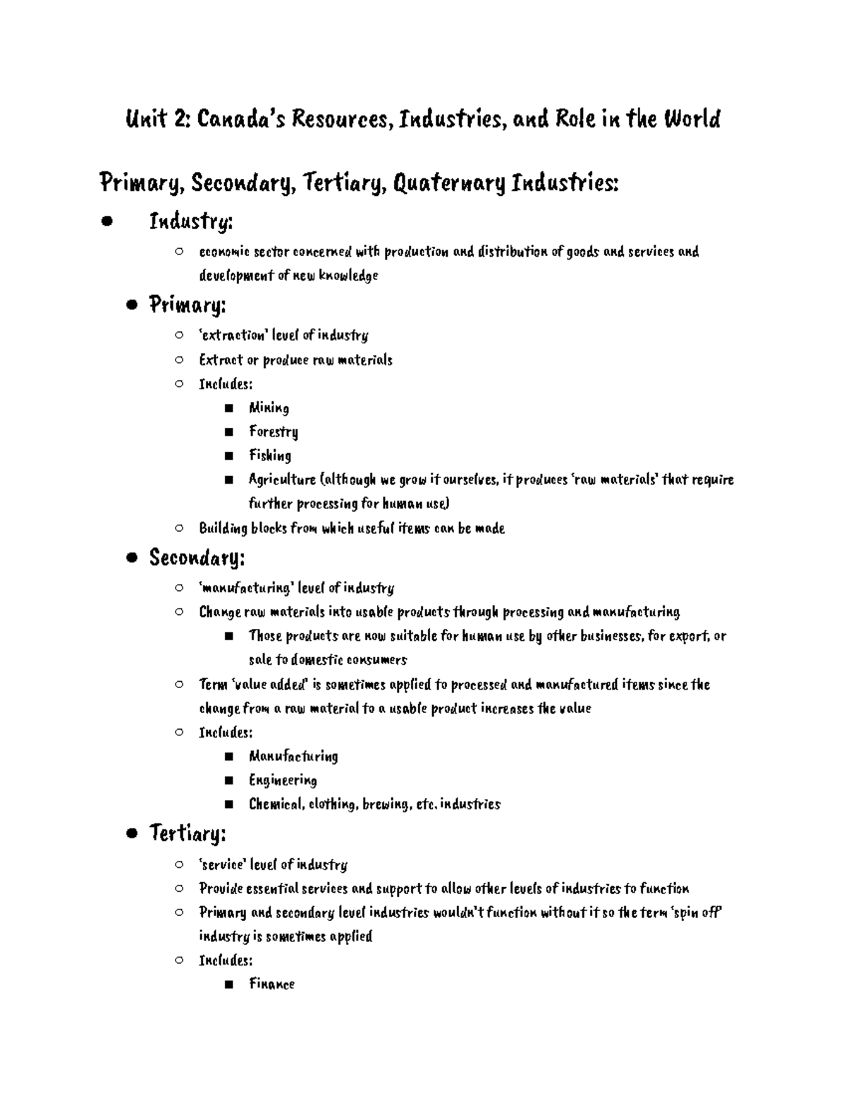 Geography Grade 9 Final Exam Study Guide - Studocu