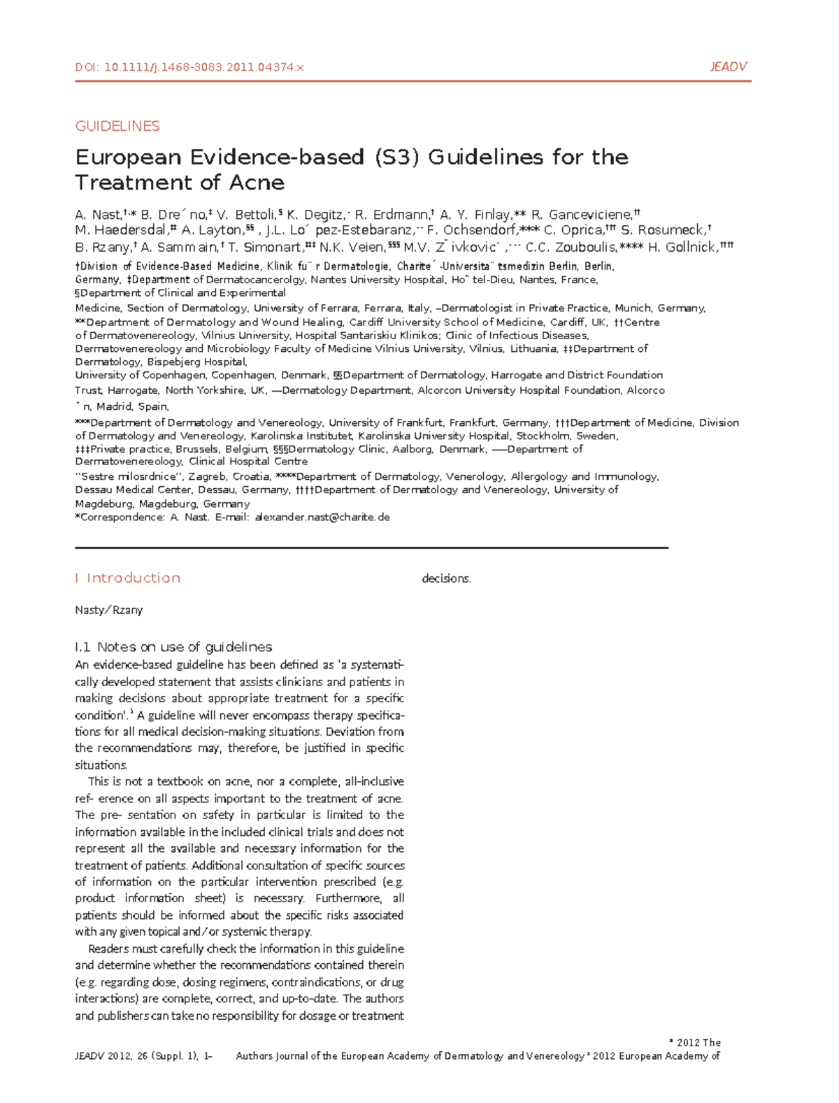S3 Guidelines for Acne Treatment: Comprehensive Overview and ...