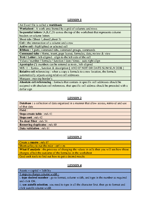 Tutorial UBS Exercise 1 - TUTORIAL UBS ACCOUNTING EXERCISE 1 Lesson ...