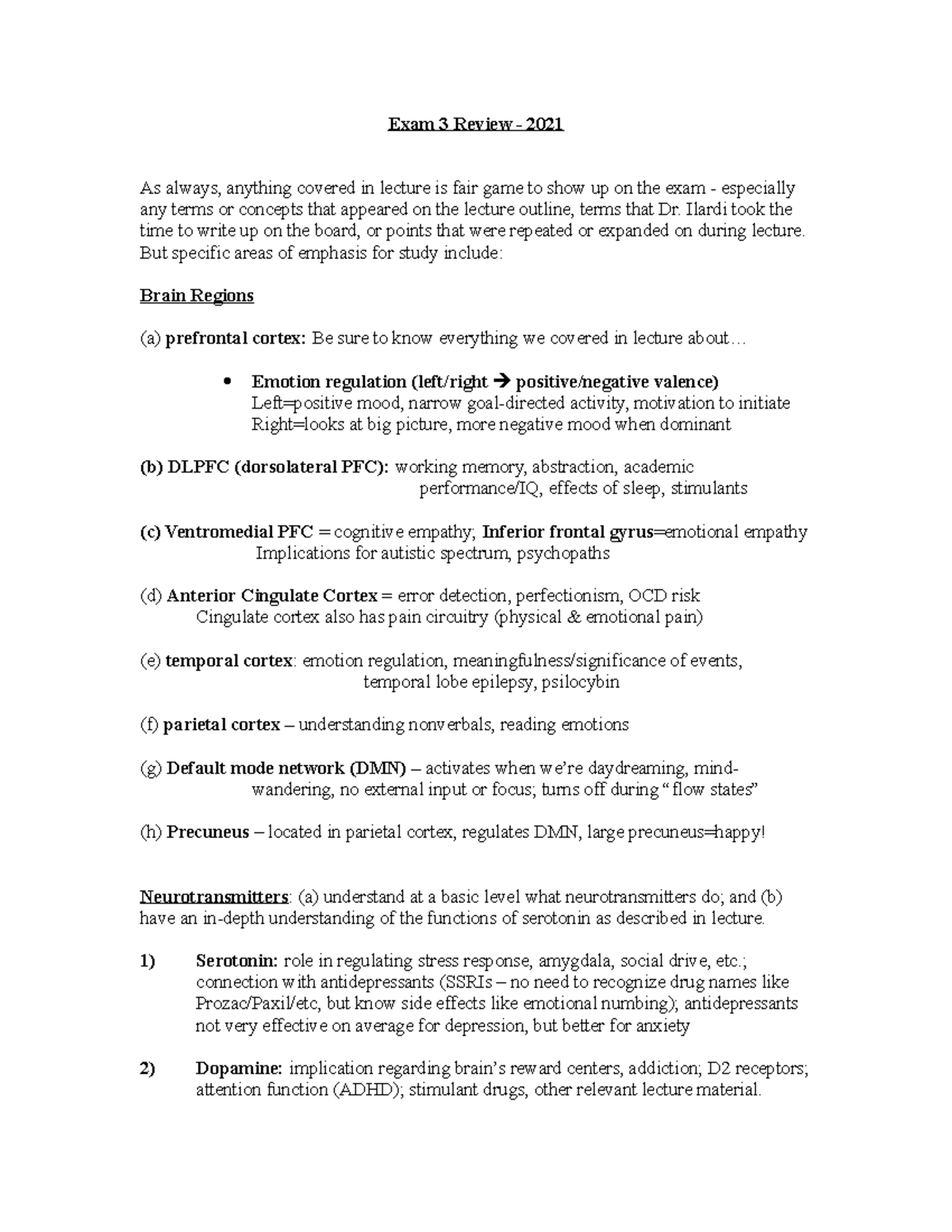 PSYC 320 - Exam 3 Study Guide and Key Concepts Review 2022 - Studocu