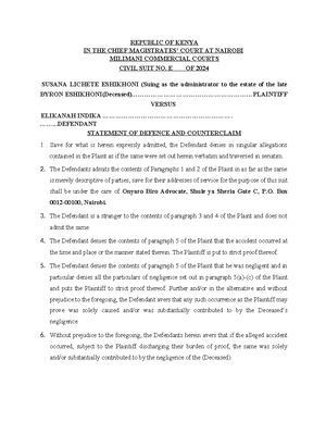 Civil Procedure rules - CHAPTER 21 CIVIL PROCEDURE ACT SUBSIDIARY ...