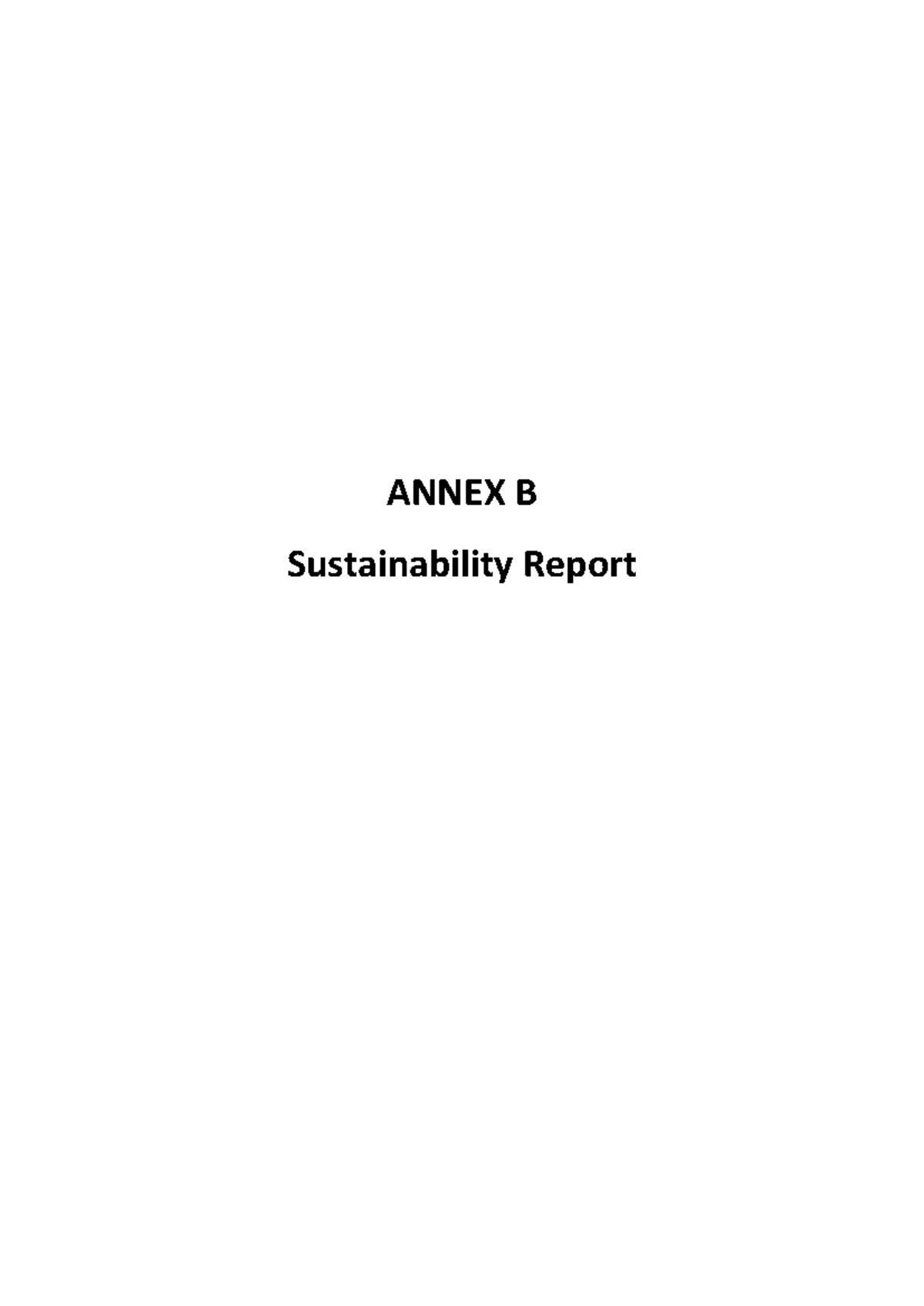 Annex B - CNPF Sustainability Report 2023 - ANNEX B Sustainability Report Table of Contents CNPF ...