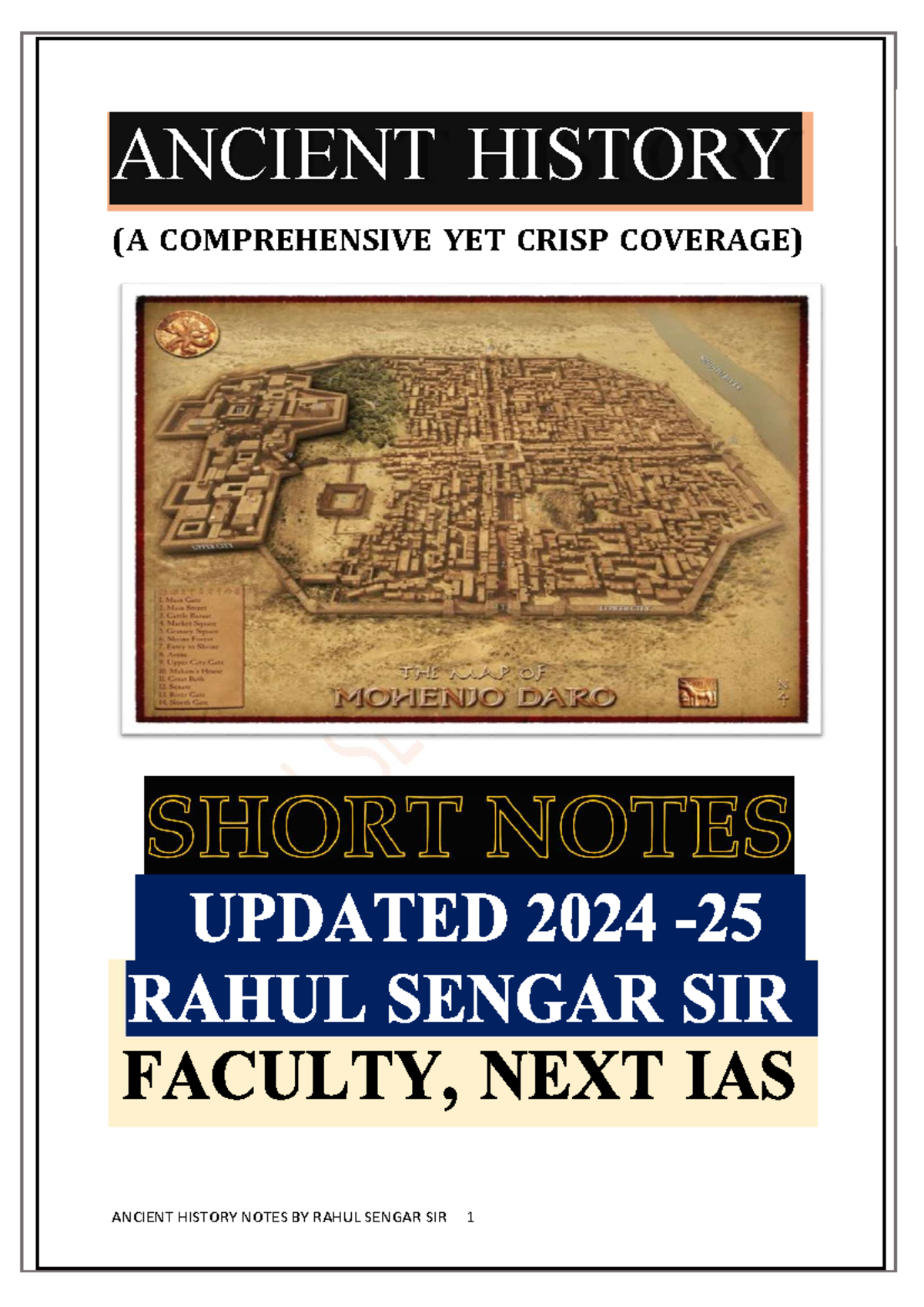 Ancient History Notes (AH101) by Rahul Sengar - Comprehensive Guide ...