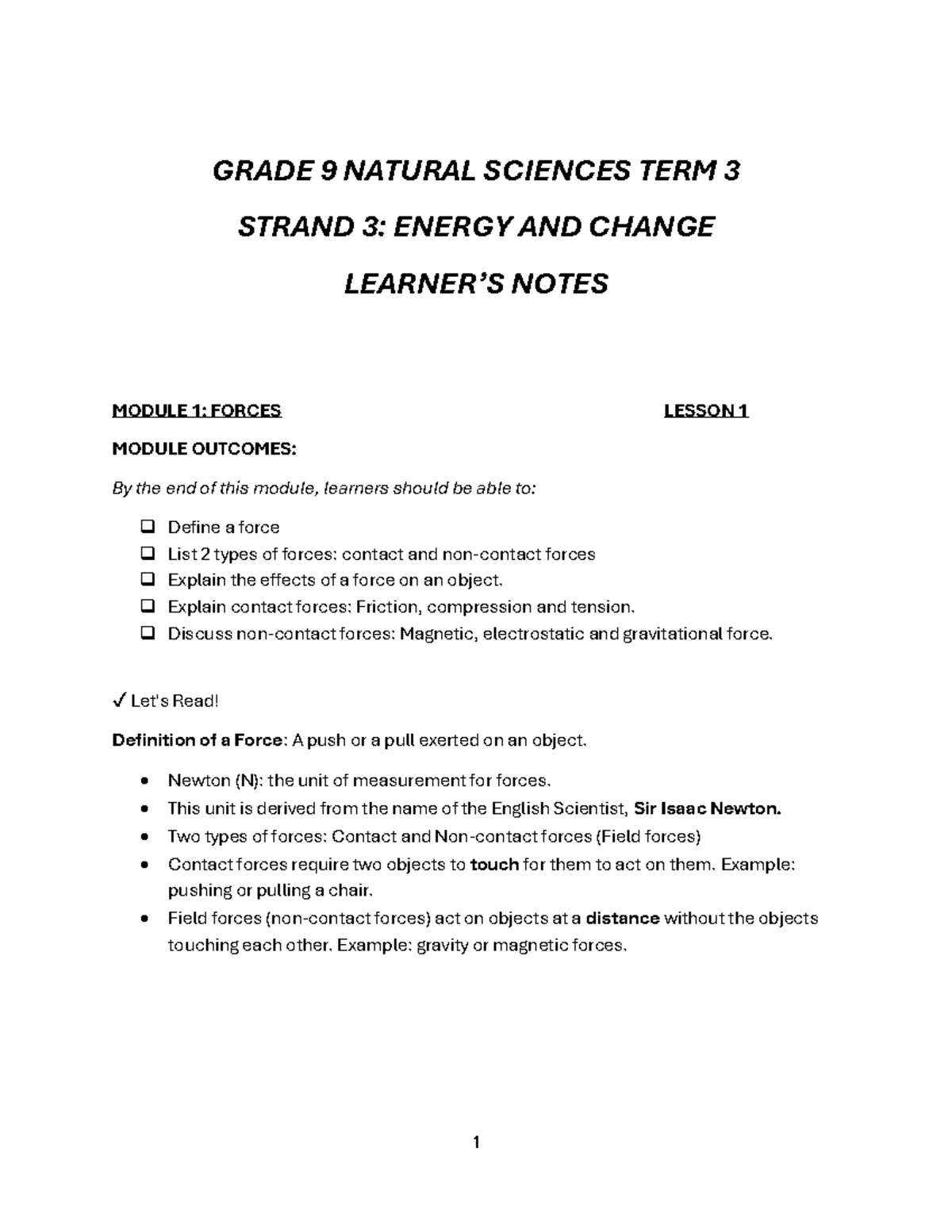 Grade 9 Term 4 Planet Earth & Beyond Study Notes - 2024 Edition - Studocu