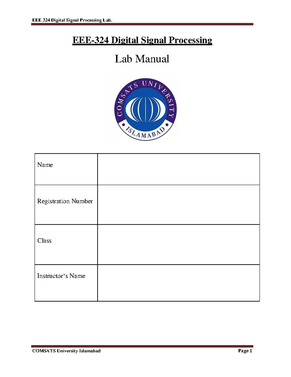 EEE324 Digital Signal Processing 12-10-2021v lab manual - EEE-324 ...