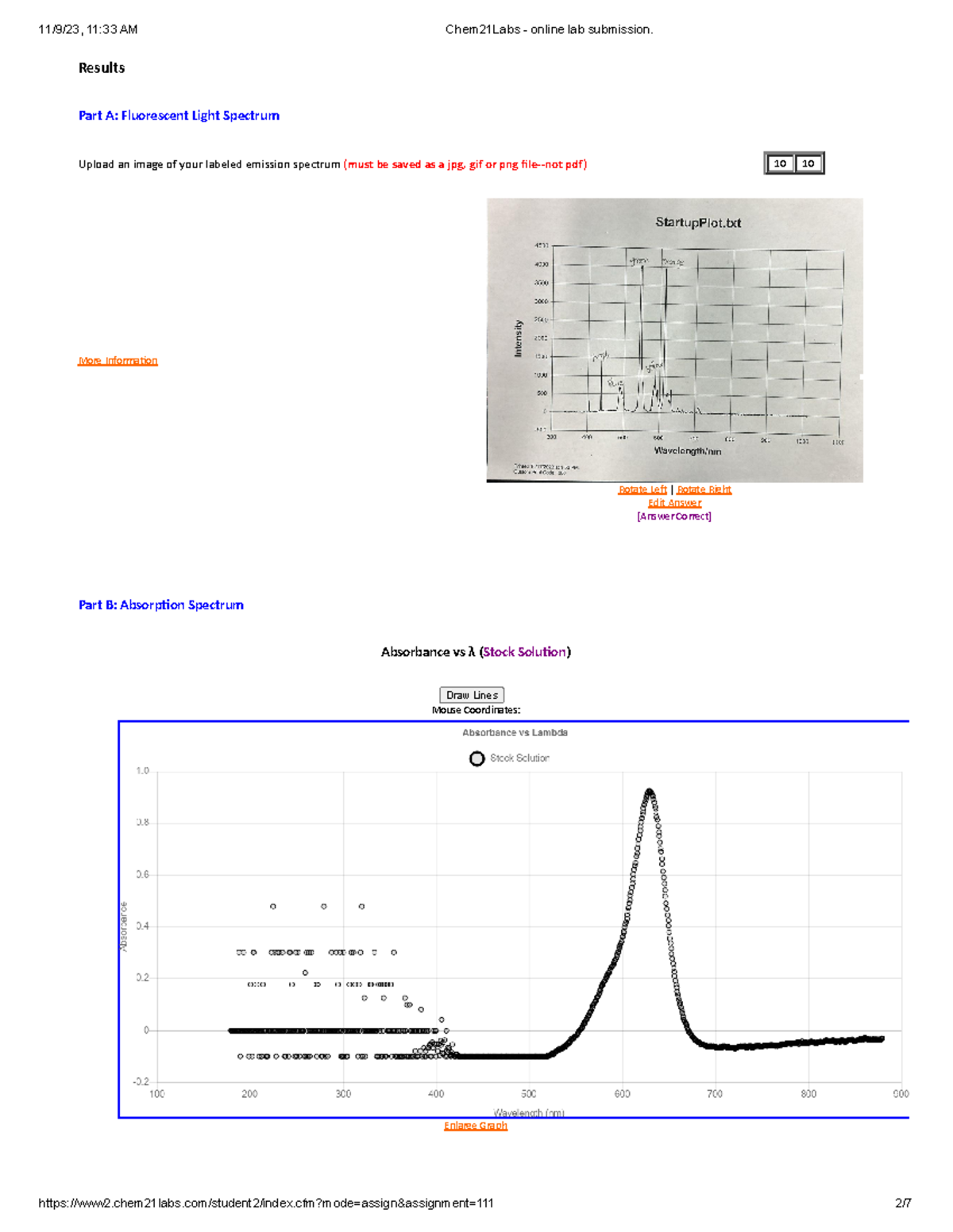 Chem Lab Exp 6 - Fluorescent Light Spectrum Lab Report - Studocu
