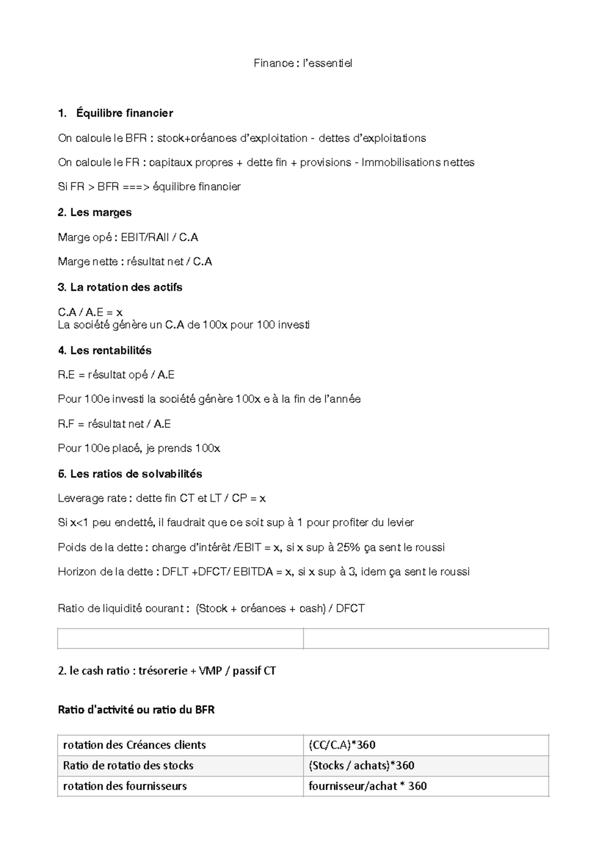 Introduction à la finance-notes de cours-l'essentiel - Finance : l ...