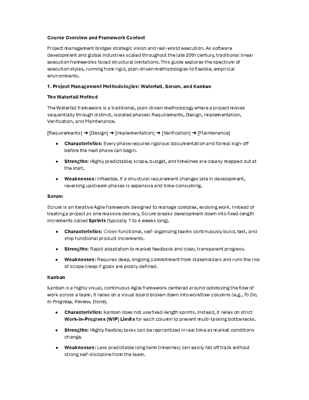 Fundamentals of Project Management & Agile Methodologies (PM101) - Studocu