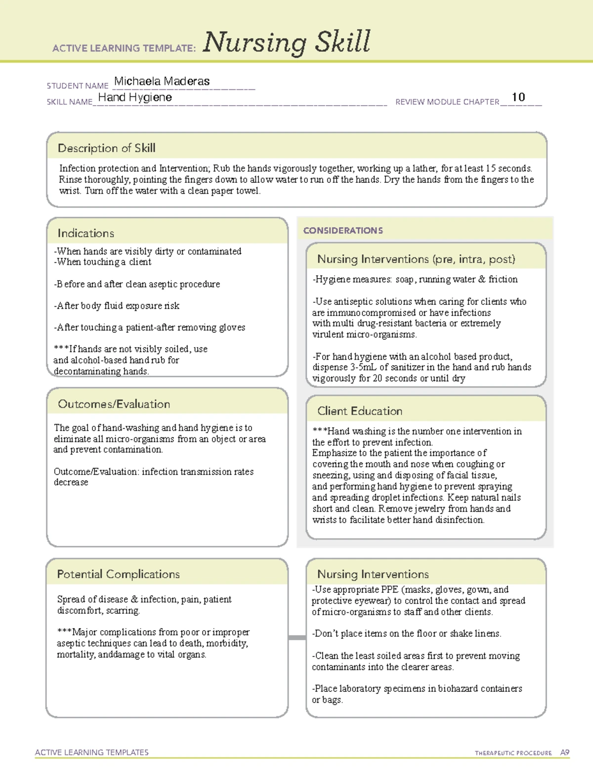Health Assessment Nursing Skill Head to Toe - ACTIVE LEARNING TEMPLATES ...
