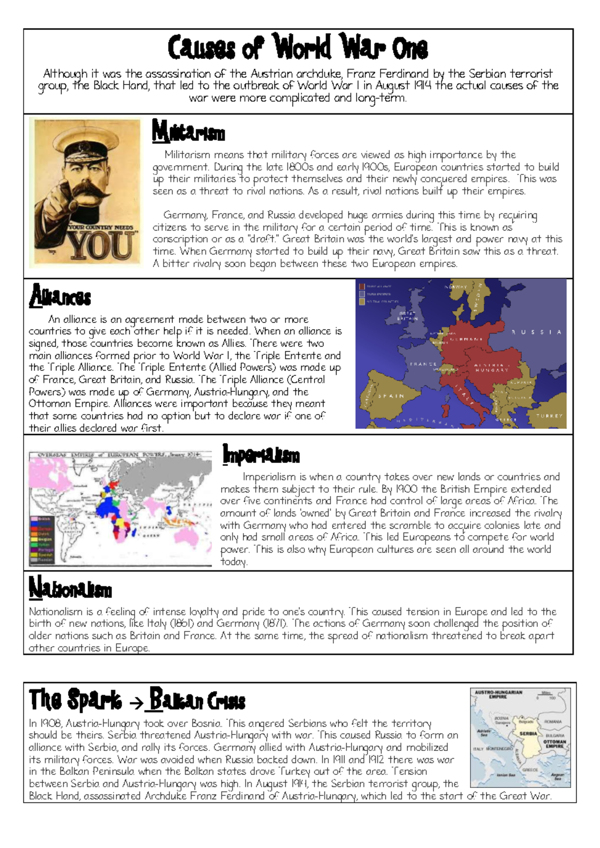 Kami Export - MAYA Yescas - Causesof World War IReadingand Handout-1 ...