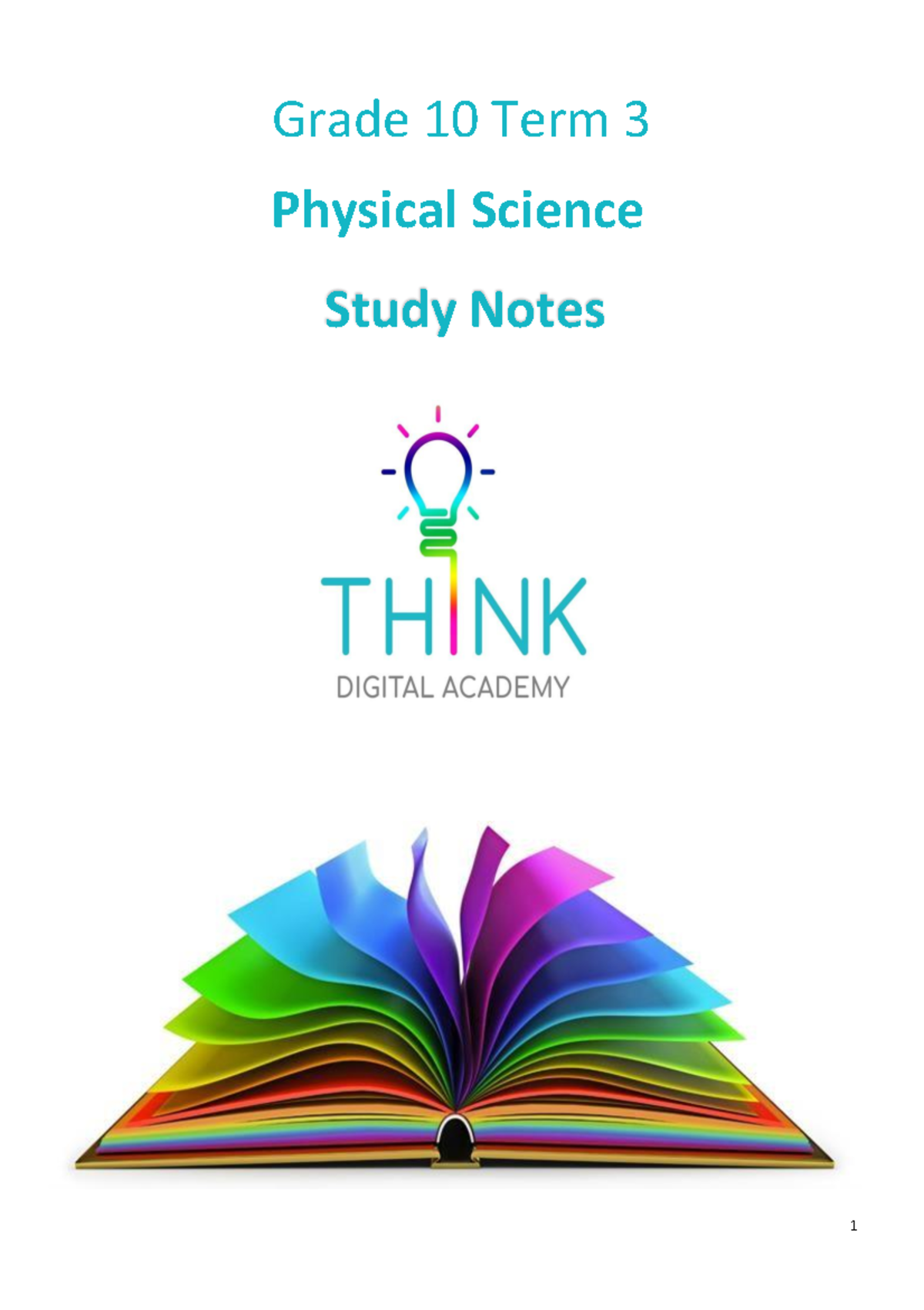 Grade 10 Physics Study Notes - Term 3 Review for Success - Studocu