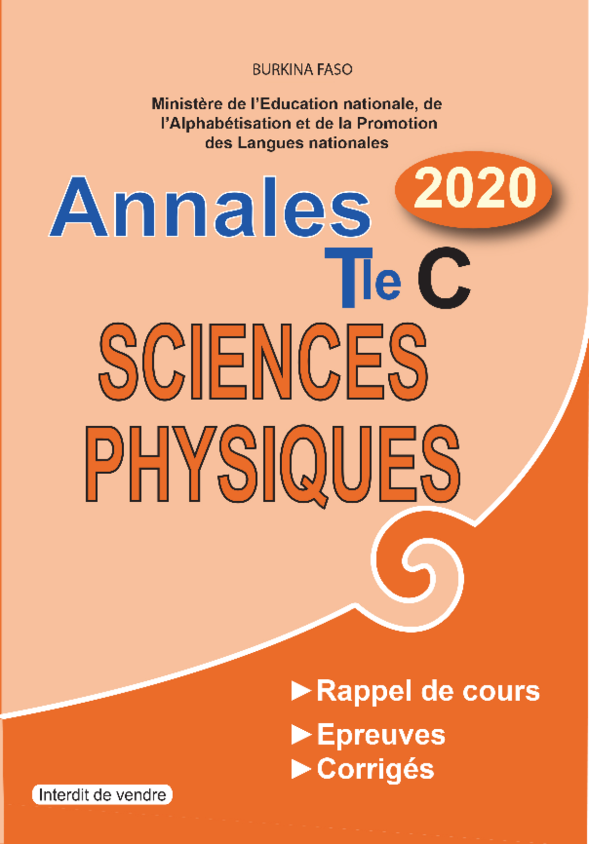 Annales de Sciences Physiques Tle CE : Mécanique, Électricité & Chimie - Studocu