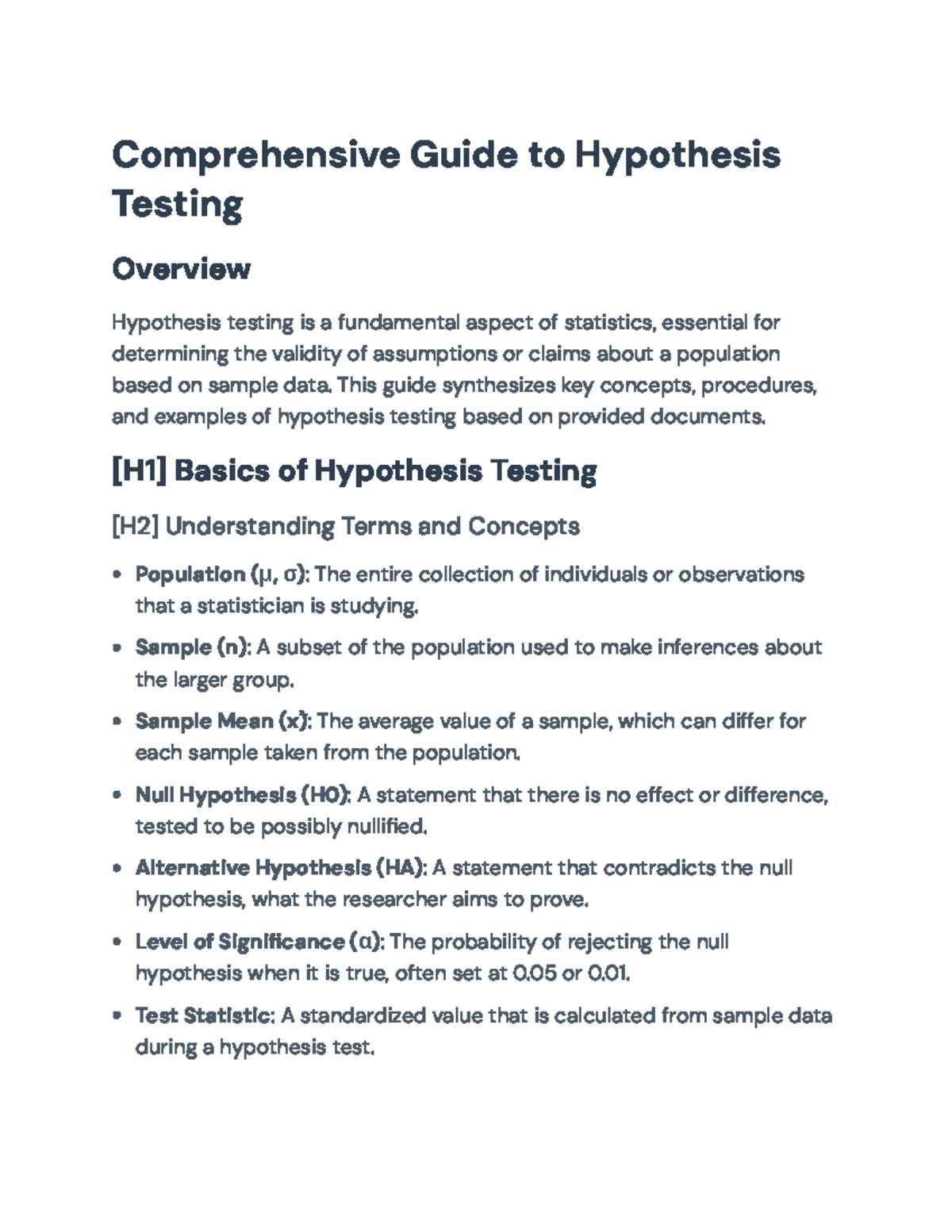 Hypothesis Testing: Comprehensive Guide for Understanding and ...