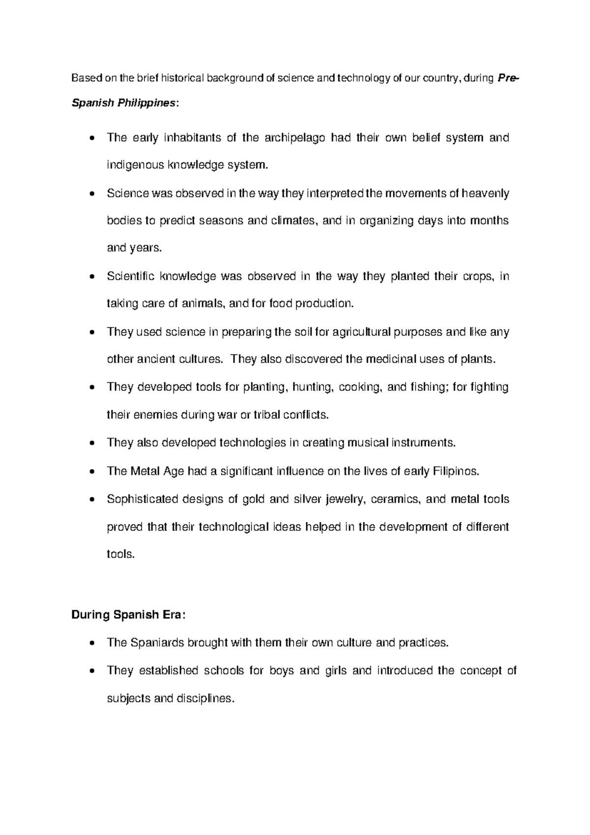 STS Activities of module 1 Pamaong, Melanie B - Based on the brief ...