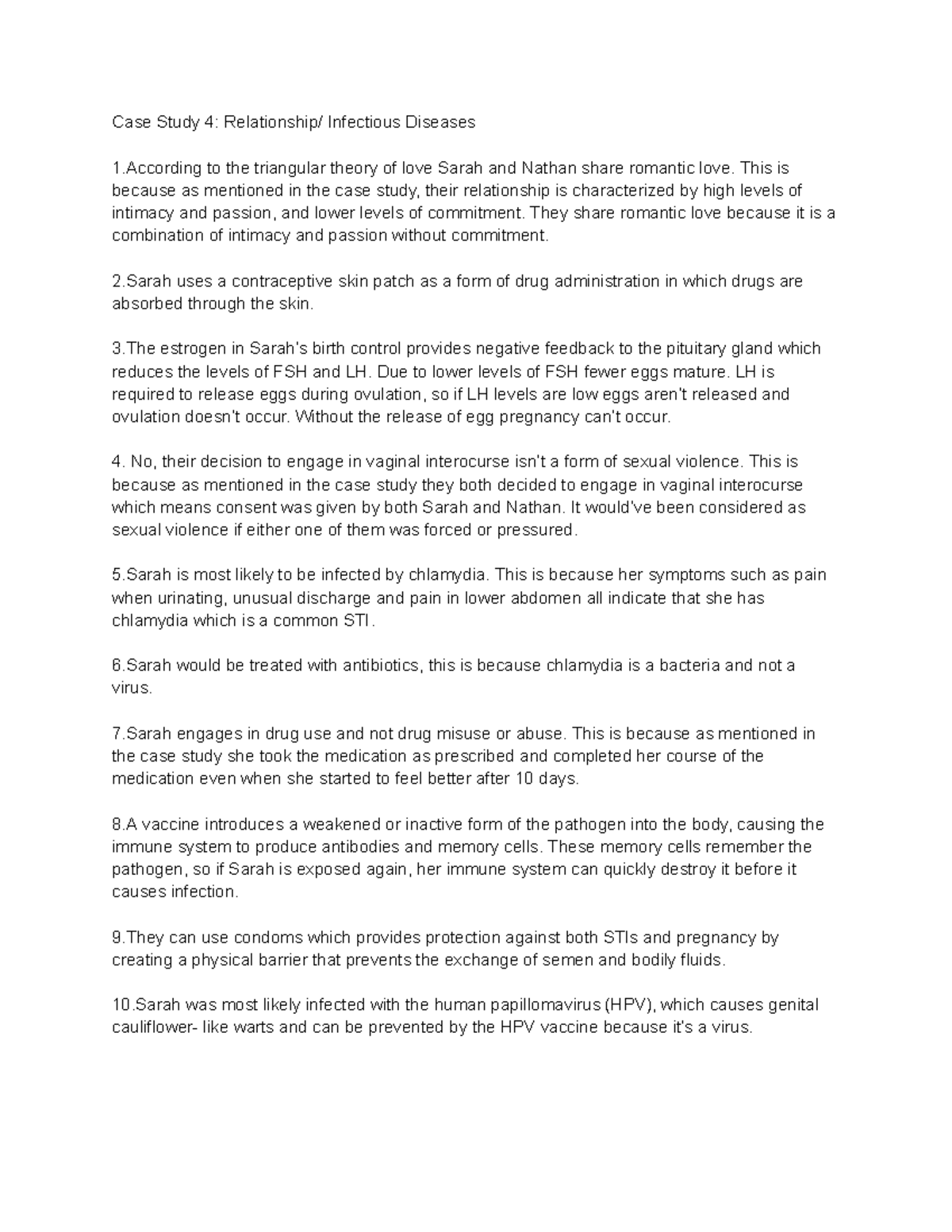Final Case Study 4: Understanding Infectious Diseases and Relationships ...