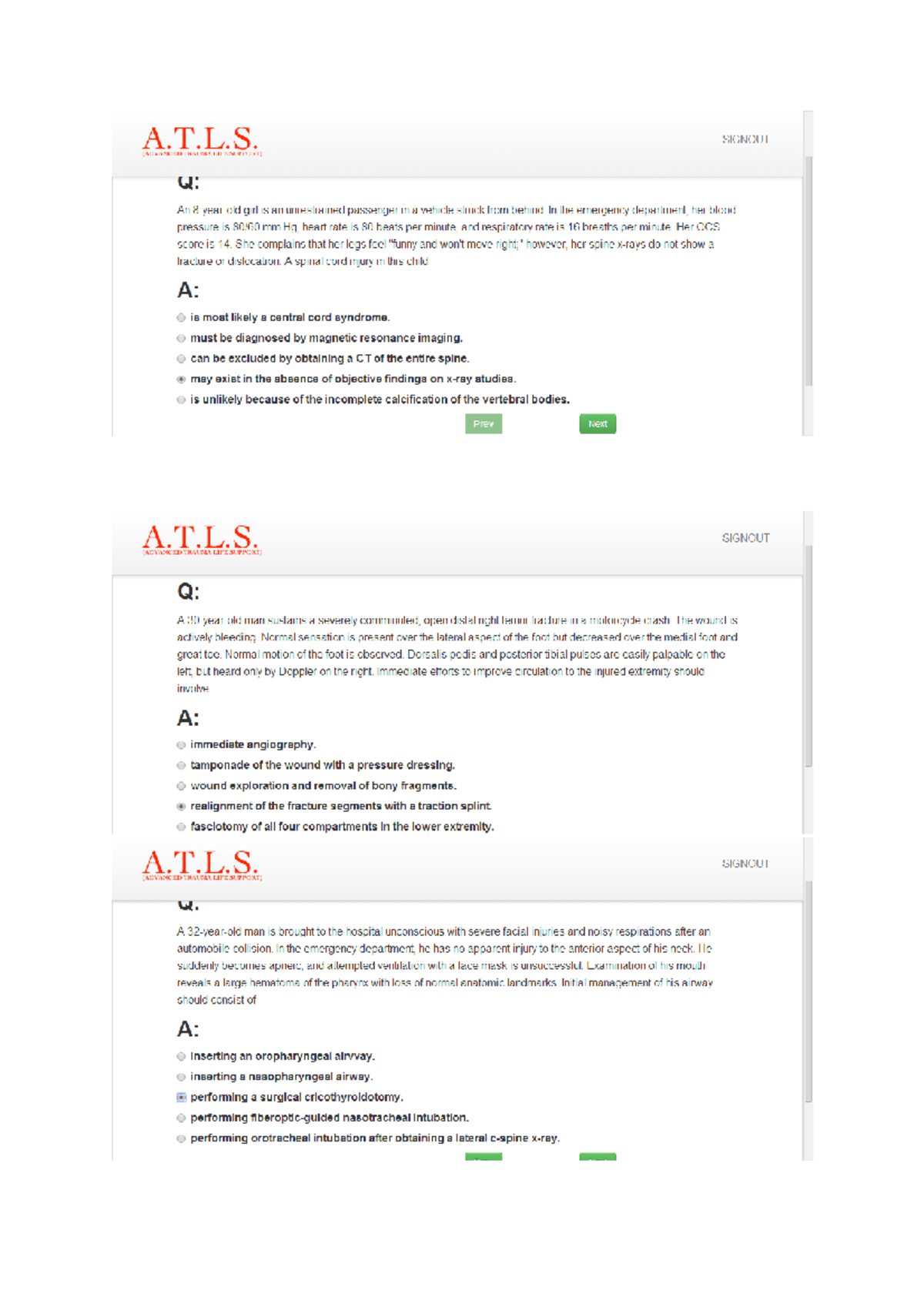 Post Test ATLS Review Notes for Effective Preparation - Studocu