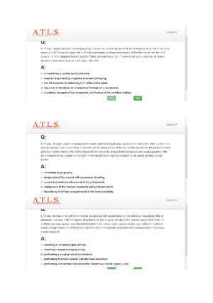 362828190 278234155 Atls Questions and Answers - ATLS: Pretests ...